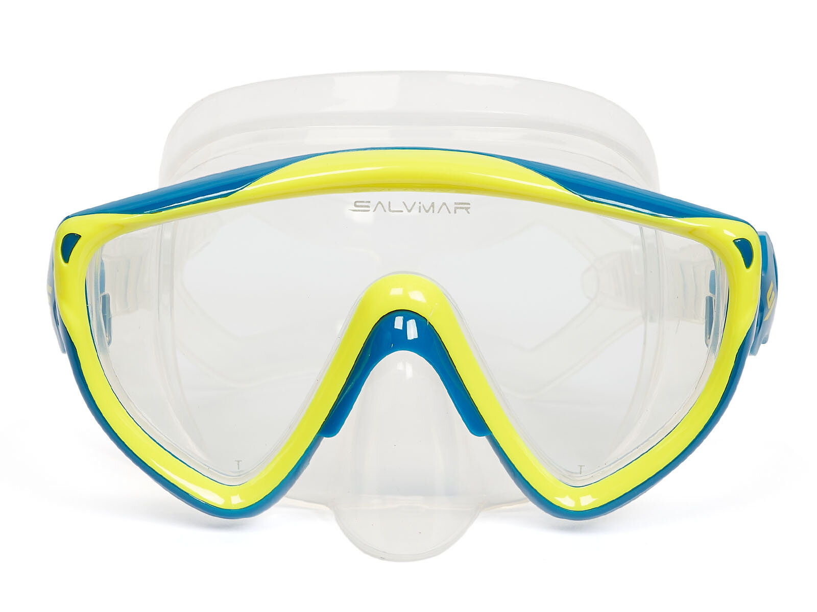 Маска для плавания подростковая Salvimar RAY Желтый-голубой