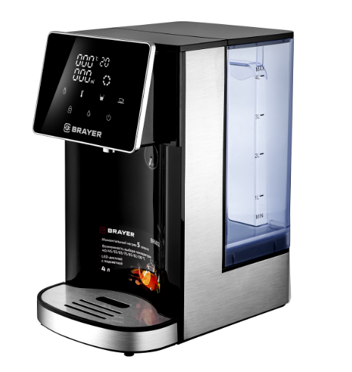 Термопот BRAYER BR6002, нержавеющая сталь, сенсорное управление