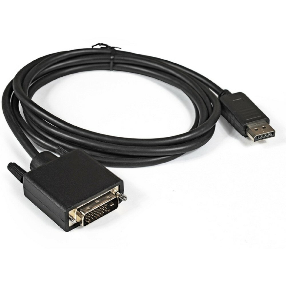 EXEGATE Переходник EX284908RUS Кабель-переходник DisplayPort -DVI EX-CC-DPM-DVIM-1.8 20M 25M, 1,8м, экран