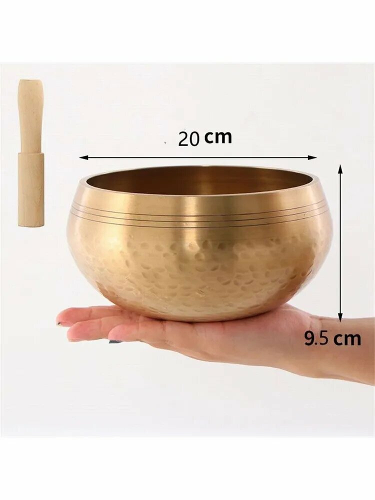 Непальский буддийский звуковой перезвон чаши 20 см