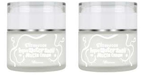 Крем для лица с муцином улитки elizavecca aqua water snail mucin cream, 50 мл, 2 уп