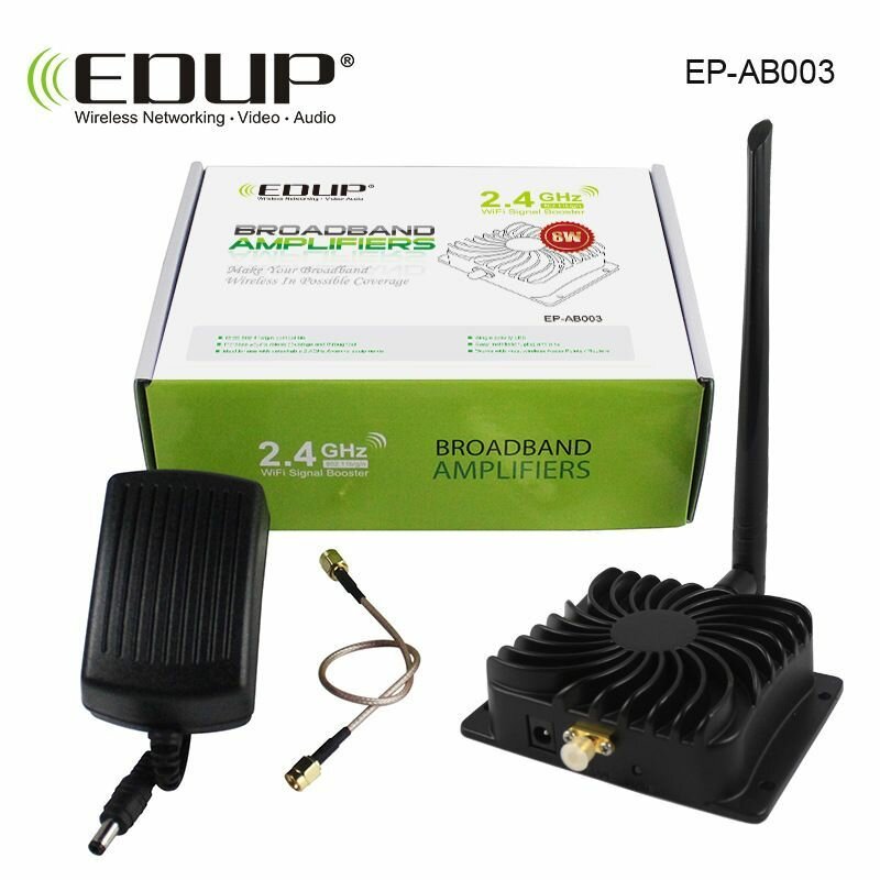 Усилитель сигнала от беспроводного роутера EDUP 2.4G диапазона частот 11B/G/N