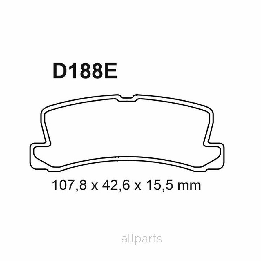 DAFMI D288E Колодка торм. задн D288E "INTELLI" к-т Toyota Camry/Carina/Celica/Corolla