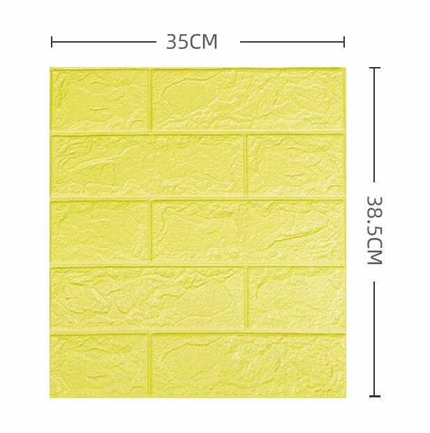10 шт. комплект / Панели самоклеющиеся для стен 35х38см, толщина 3 мм /моющиеся панели ПВХ