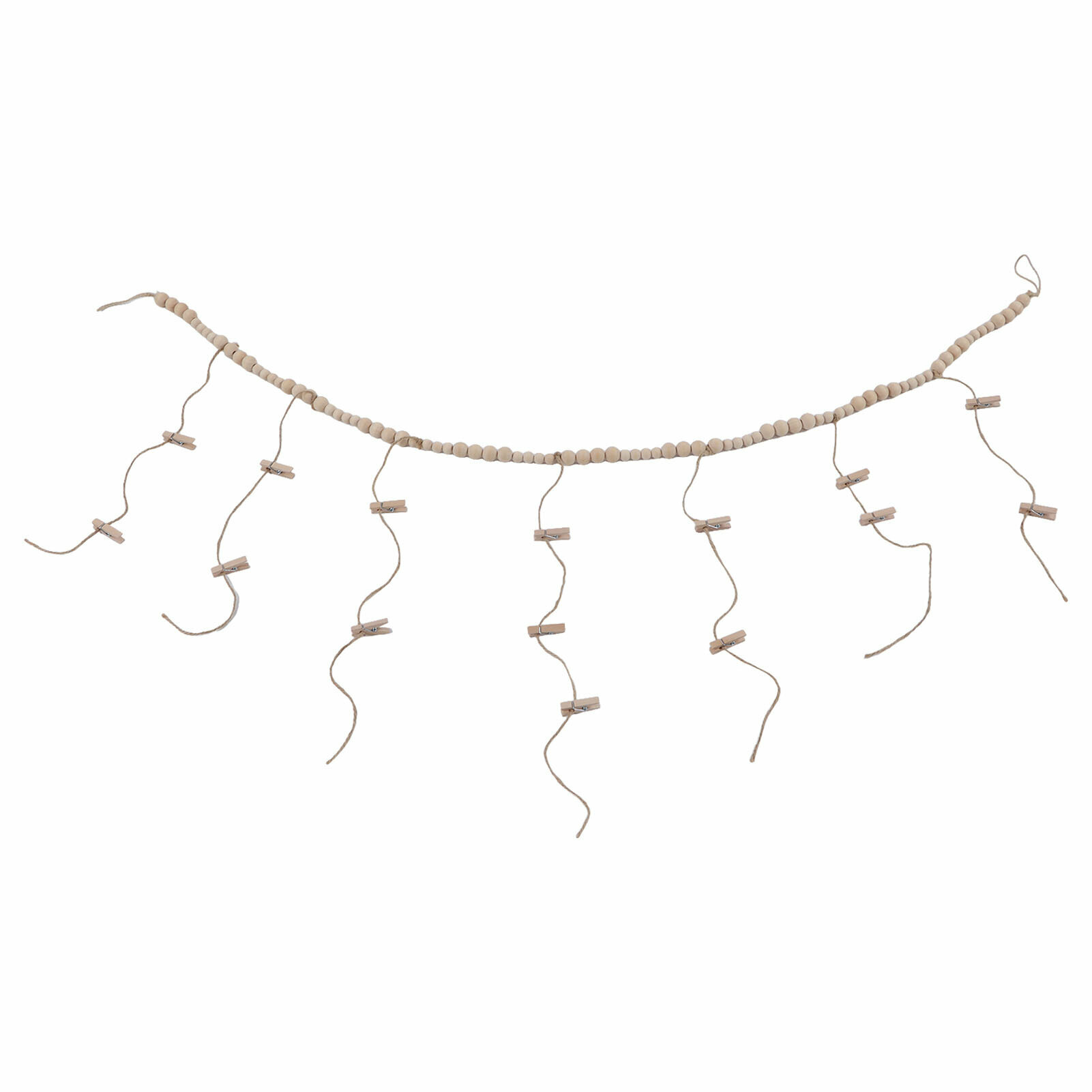 Деревянные бусины фото дисплей многоцелевой простой дизайн против трения подвесная фоторажка с деревянной бусиной для декора DIY