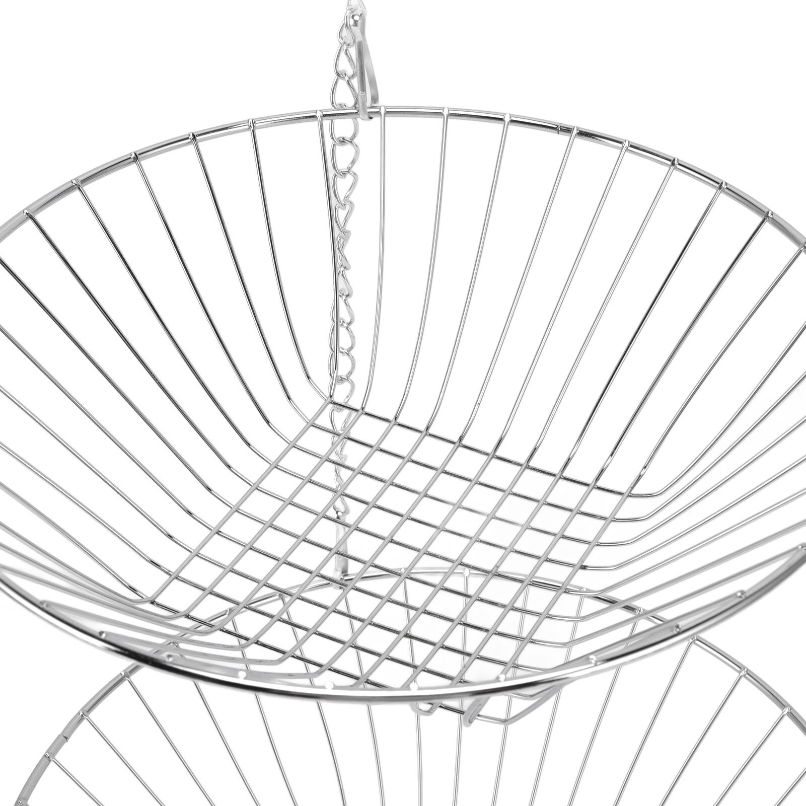 3-уровневая кухонная подвесная корзина с фруктами, железная проволока, подвесная корзина для хранения фруктов, овощей, цветов для дома и улицы