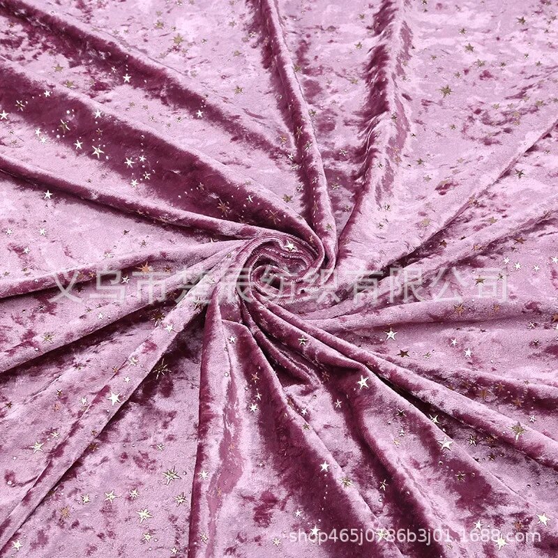 Бронзовая бархатная ткань 1,6 м 6 Korean pink