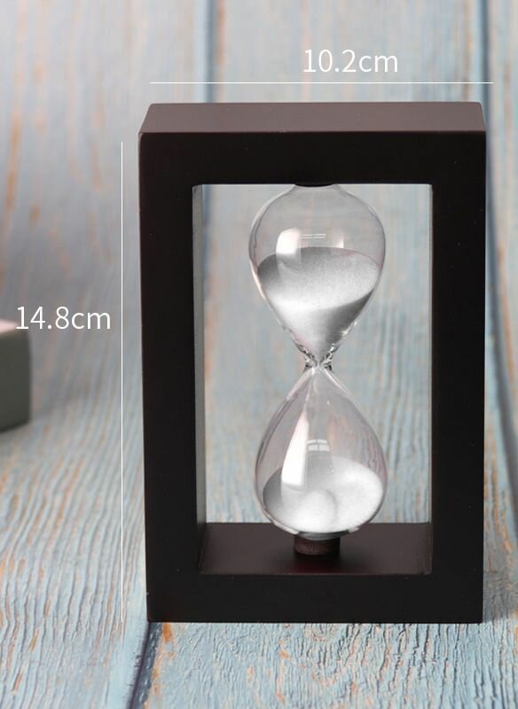 Стильные песочные часы на 30 минут из дерева и стекла для украшения интерьера