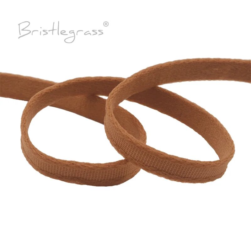 Эластичная лента для бюстгальтера BRISTLEGRASS 3/8", 10мм, нейлон Коричневый, 2 Yards, Cappuccino
