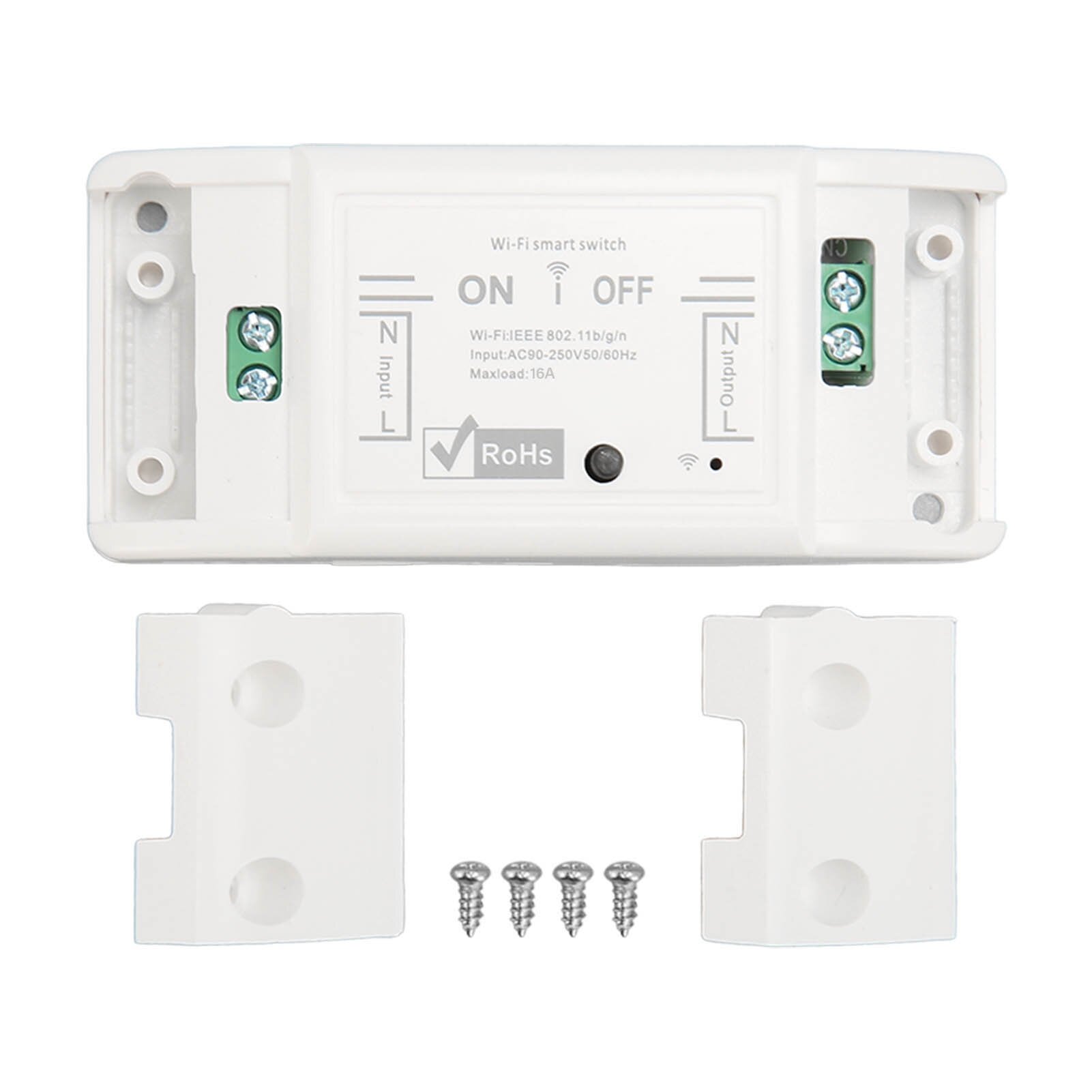 Миниатюрное интеллектуальное реле WiFi-переключатель, 8 групп задач по таймеру, огнестойкость V0, беспроводной модуль дистанционного управления освещением для приложения Tuya, ZigBee.