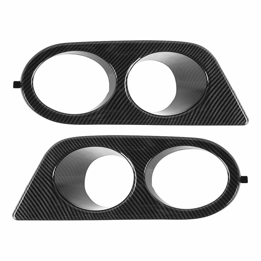 2pcs Передний бампер с туманной крышкой Dual Holes Care Acvensessy Fit для E46 M3 2001–2006.