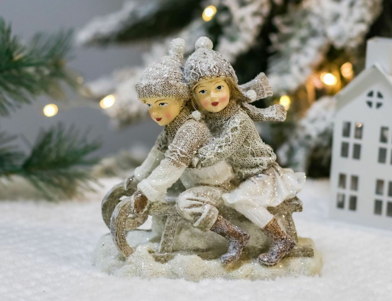 Декоративная фигурка 'навстречу зимним чудесам!', полистоун, 14 см, Goodwill MC38071