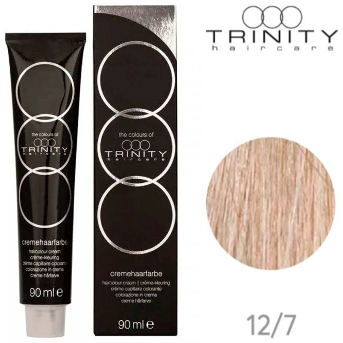 Trinity The Color of Trinity Стойкая крем краска 12/7 экстра светлый блондин коричневый 90 мл
