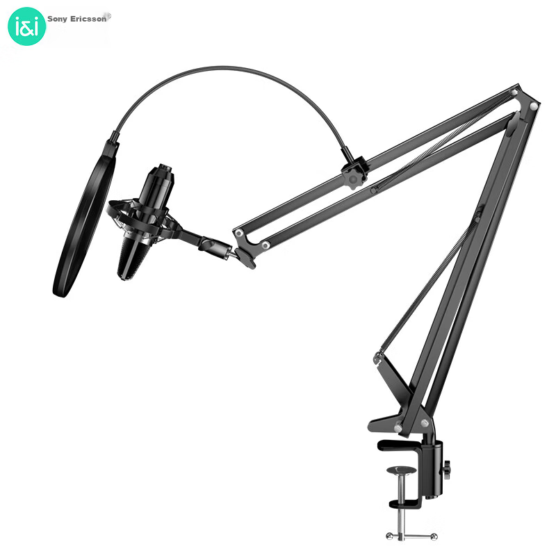 Soaiy Microphone Stand, Desktop Mic Stand, Recording And Live Streaming Stand, Handheld Microphone Stand, Universal Rotating Arm Stand, Folding Stand, SA-M12