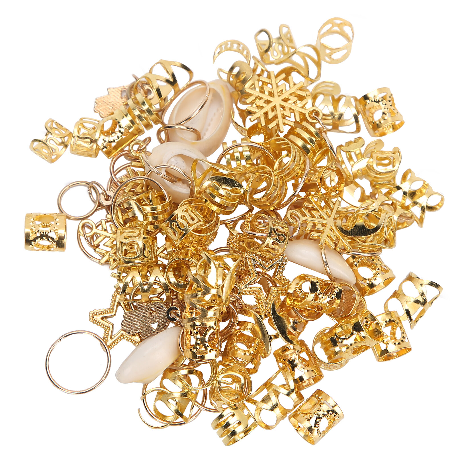 110 шт, кольца для кос, сделай сам, дреды, кулон, заколки для кос, украшения для волос, аксессуары