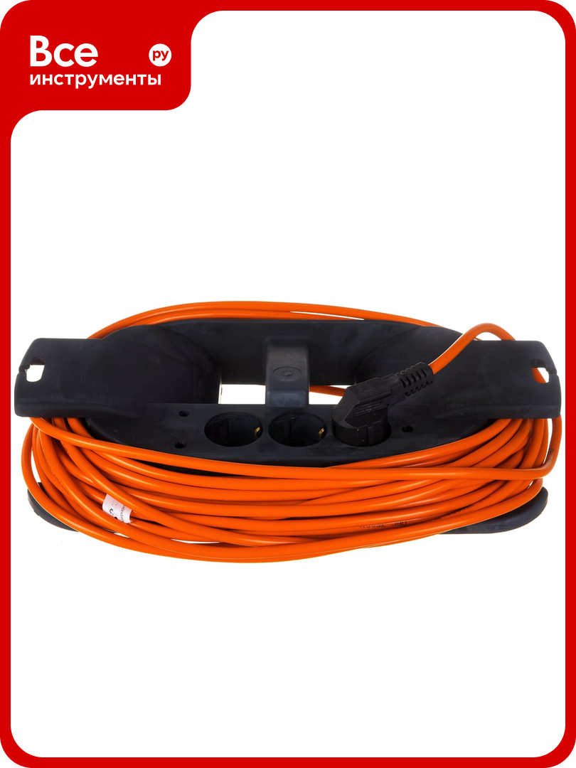 Удлинитель на каучуковой рамке Gigant Professional PEC-017 ПВС 3х1,5 3500Вт 3 розетки, подключения электроприборов