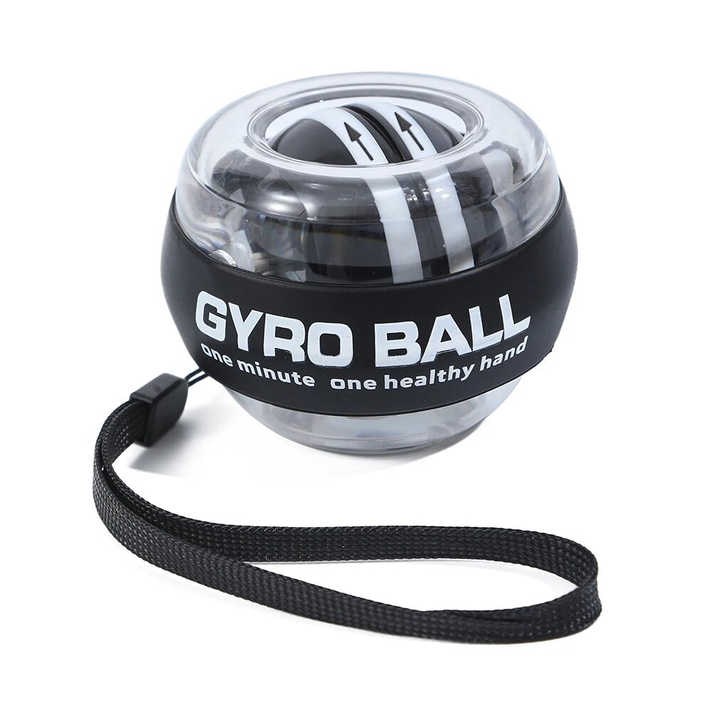 Гиро Ball Белый-Черный, без LED, для тренировки запястья