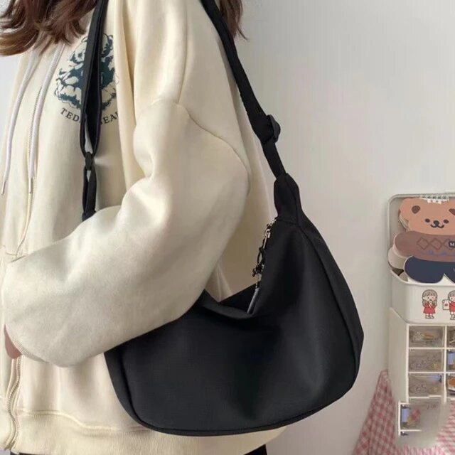 Японская школьная сумка Harajuku из симпатичного холста, повседневная, для подростков, эстетичная, милая, сумка-мессенджер, большой вместимости, новая женская сумка через плечо 2000 года
