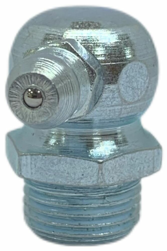 H3 M12x1 (2.13 90 Ц6) уп-ка 10 шт. Пресс-масленка (тавотница) оцинк. сталь DIN71412 / ГОСТ19853-74 MasloSmenka 010311-10