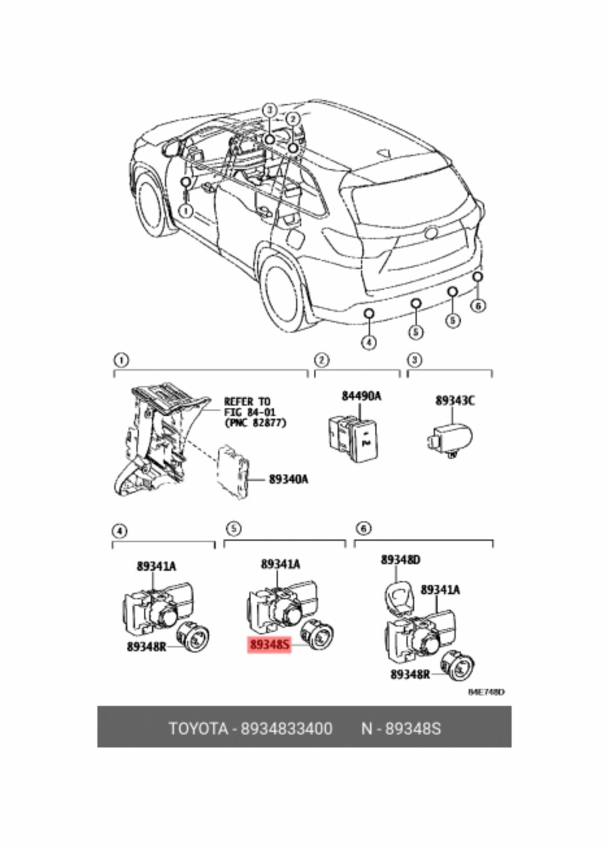 Кронштейн Датчика Парковки [Org](Toyota 8934833400)