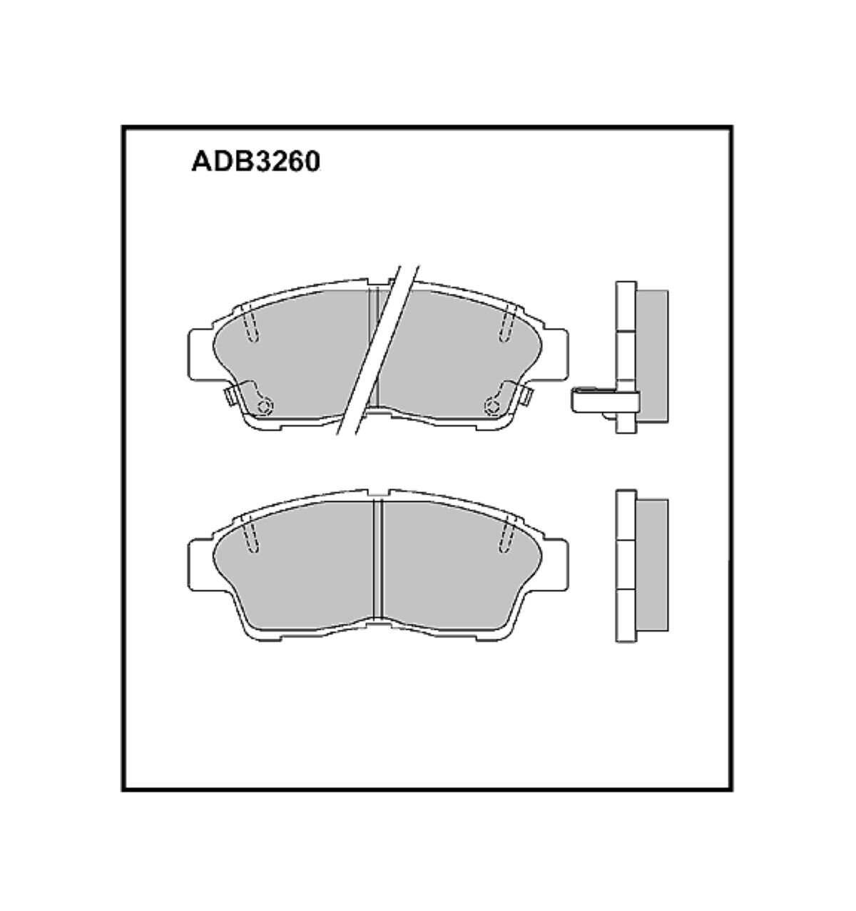 Колодки Тормозные(Allied Nippon Adb3260)