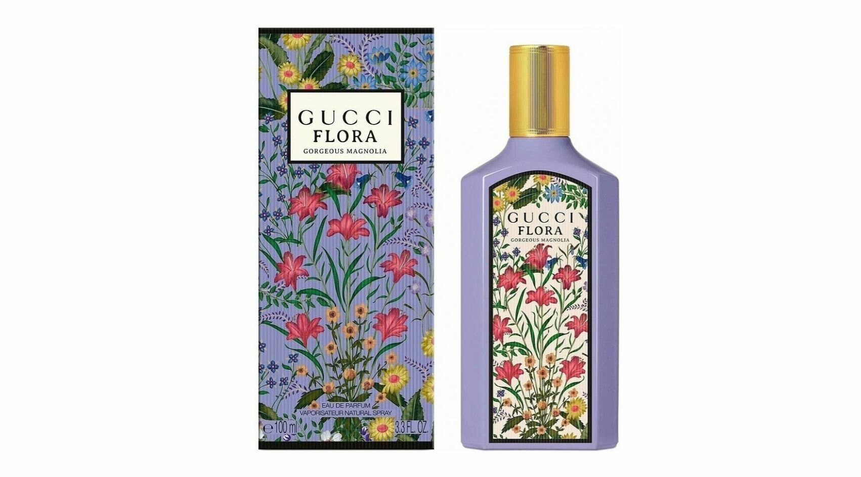 Парфюмерная вода Gucci Flora Gorgeous Magnolia 100 мл, шипровые цветочные