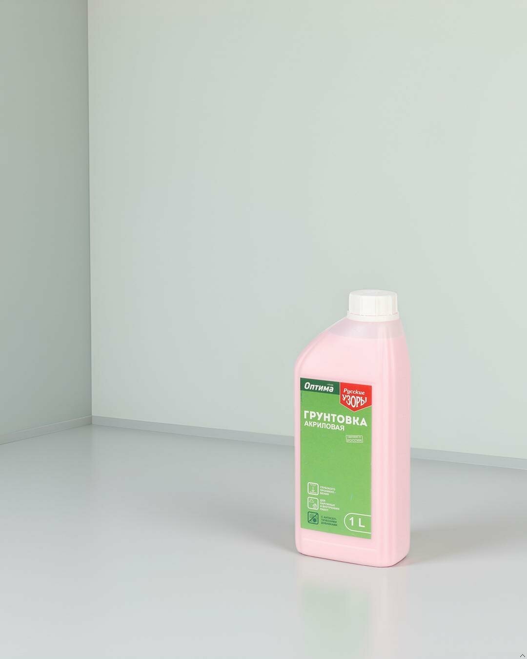 Русские узоры Грунтовка акриловая, 1 л, глубокого проникновения, Оптима R103