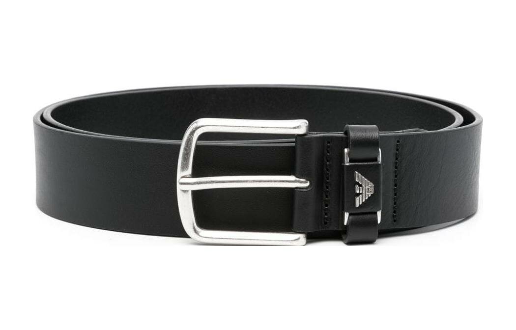 EMPORIO ARMANI Ремни из коровьей кожи Мужской Черный Ширина 4CM 95