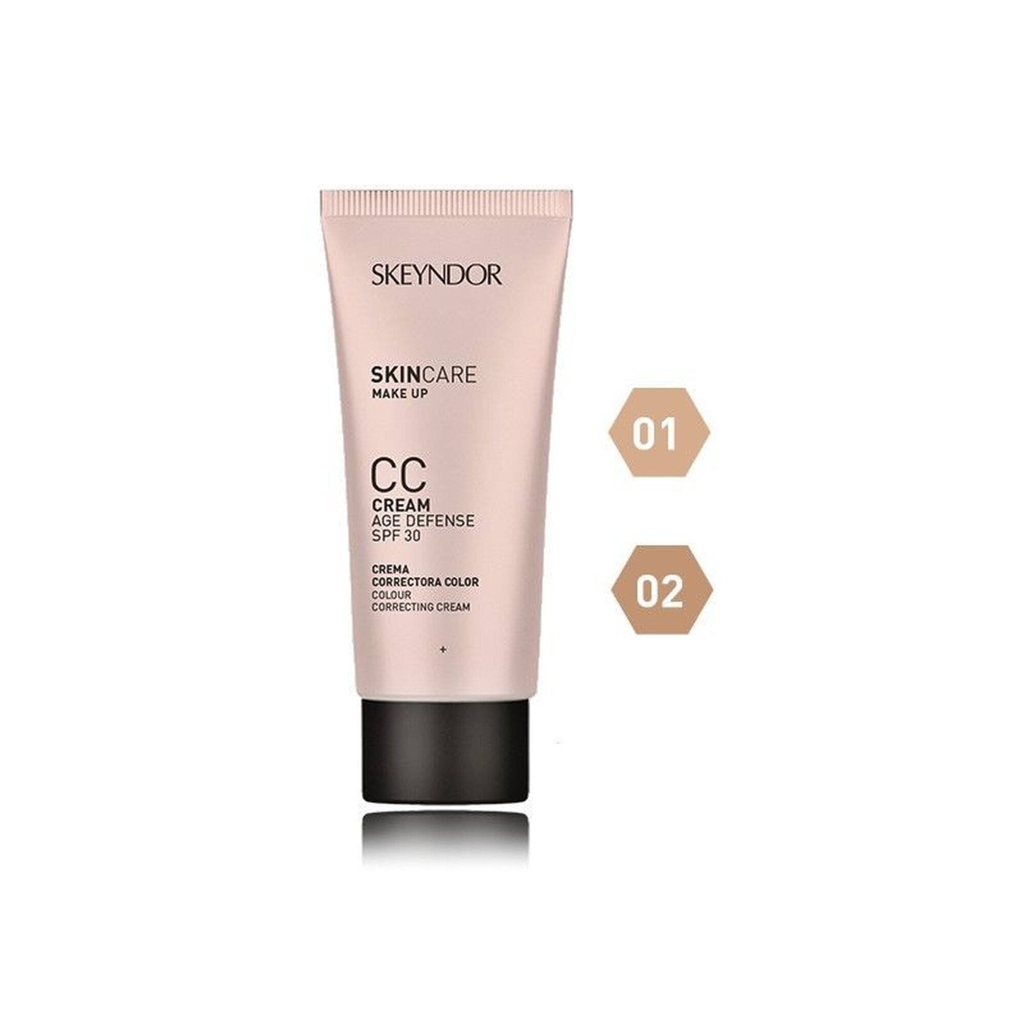 SKEYNDOR Корректирующий СС-крем MAKE-UP CC Cream Age Defence SPF30, 40 мл - оттенок 02