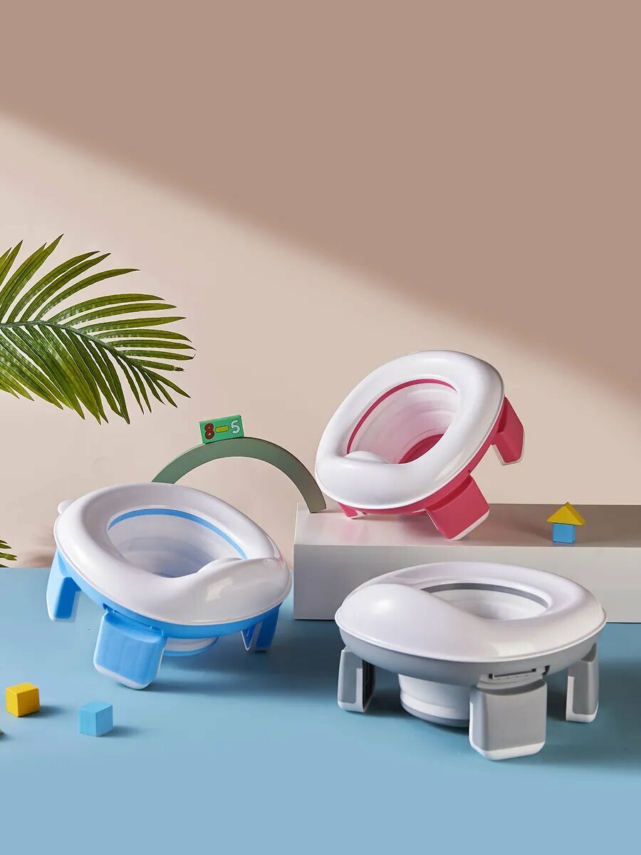 Горшок детский складной, дорожный 3в1 для малышей