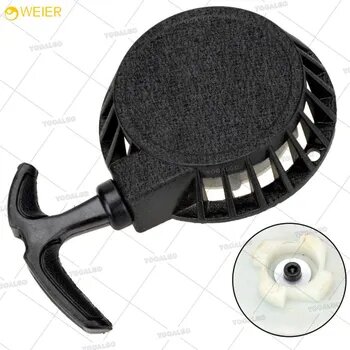 Ручной стартер с легким стартом для 2-тактного 47cc 49cc карманного велосипеда Coolster SSR SX50, мини-мотоцикла, квадроцикла, квадроцикла, черного цвета