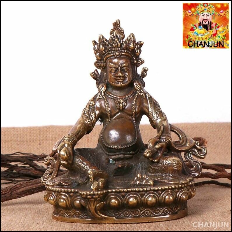 Статуэтка Кубера, бронза (Китай) 12/7/14 см.