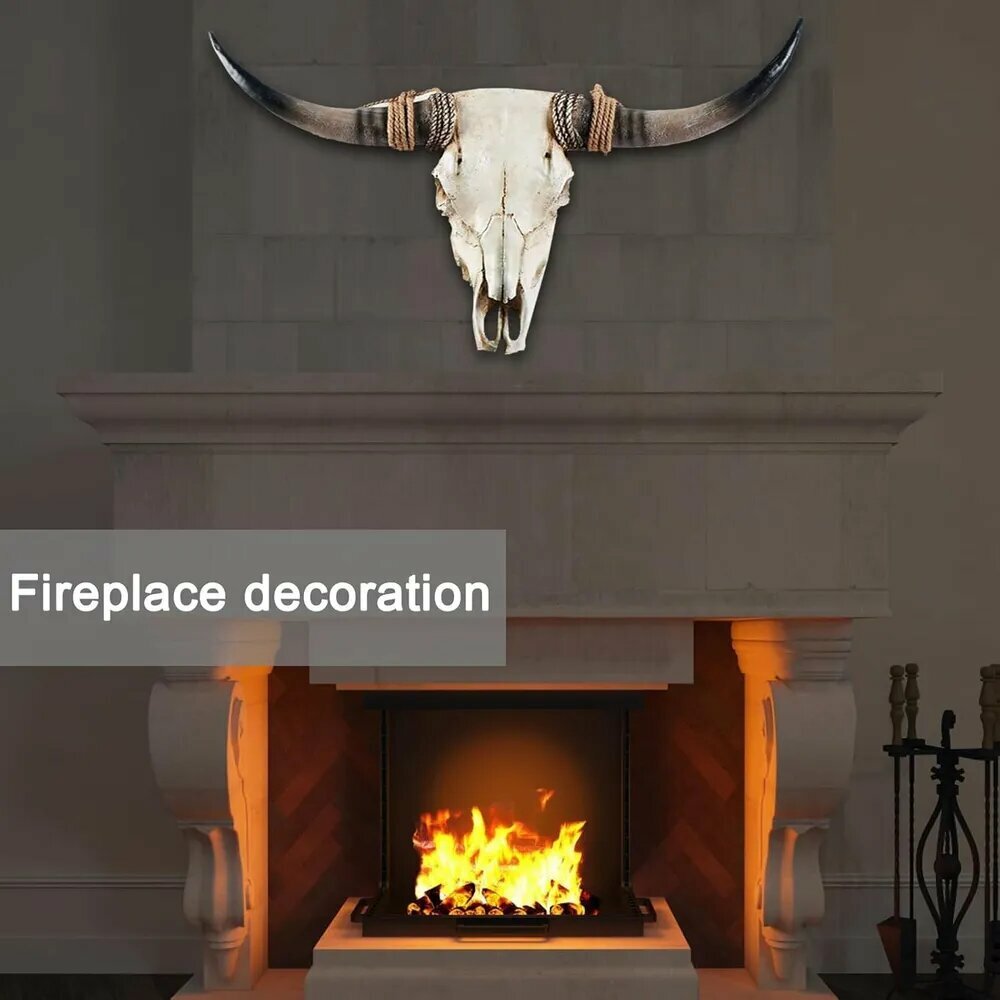 Хэллоуин имитация головы коровы, творческая скульптура из смолы