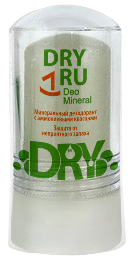 Dry ru deo mineral минеральный дезодорант для всех типов кожи 60 гр