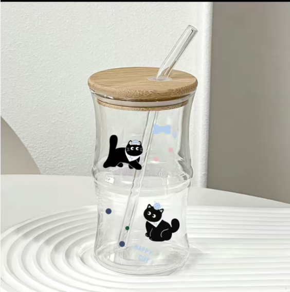 ZARA HOME Стакан，С крышкой и соломинкой. 450 мл 1 шт прозрачный