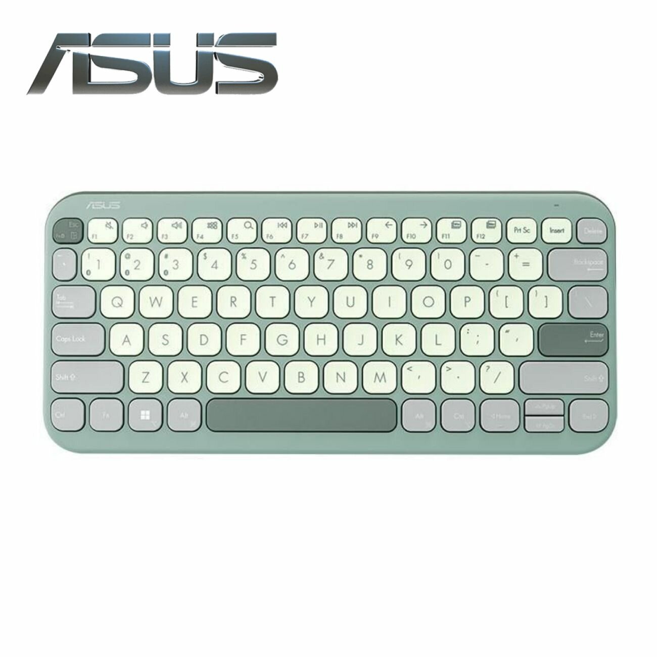 ASUS Игровая клавиатура беспроводная , (Ajazz Flying Fish), Английская раскладка, зеленый