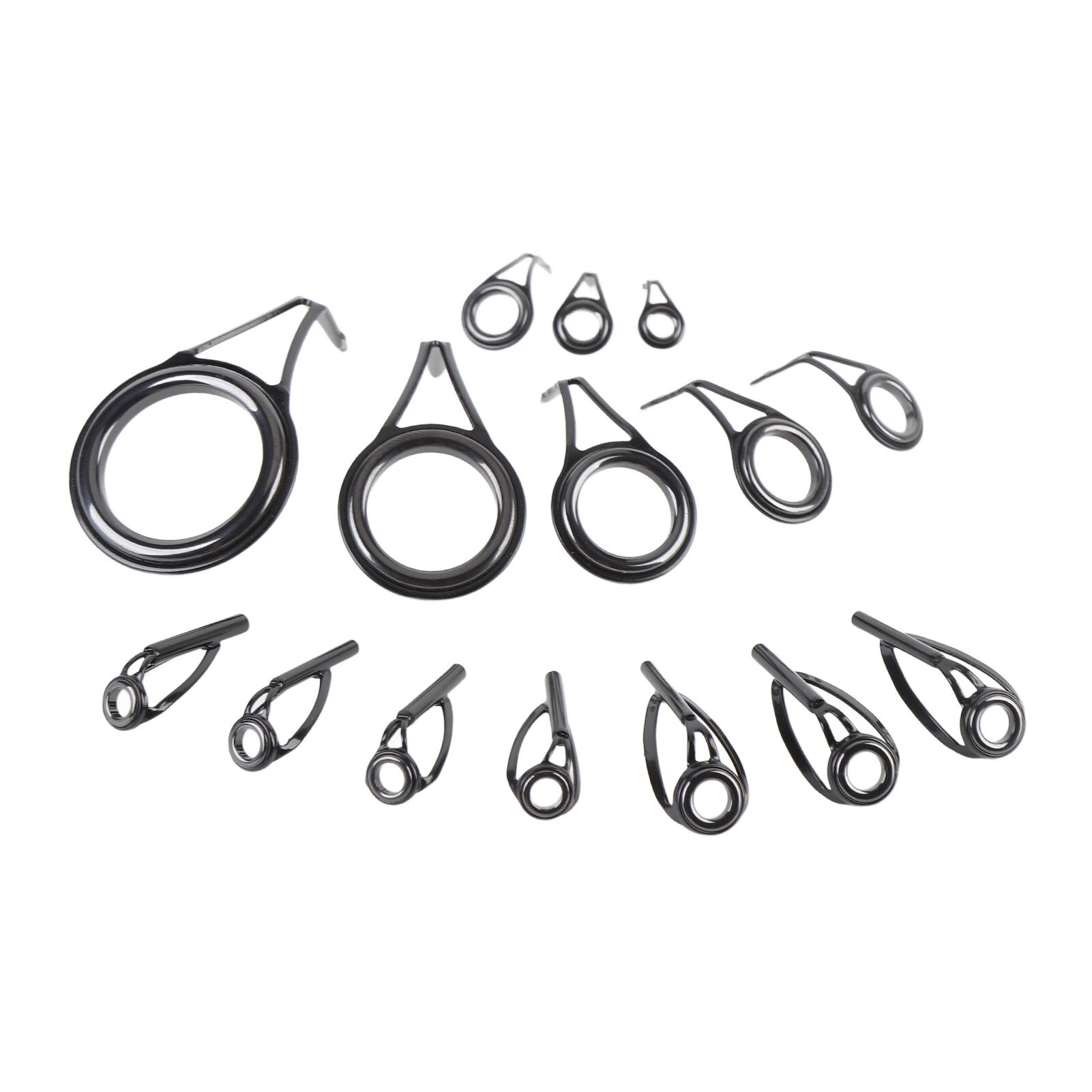 25 шт. комплект для ремонта наконечников удилищ из нержавеющей стали, керамические кольца, сменные наконечники для морской рыбалки, соленой и пресной воды