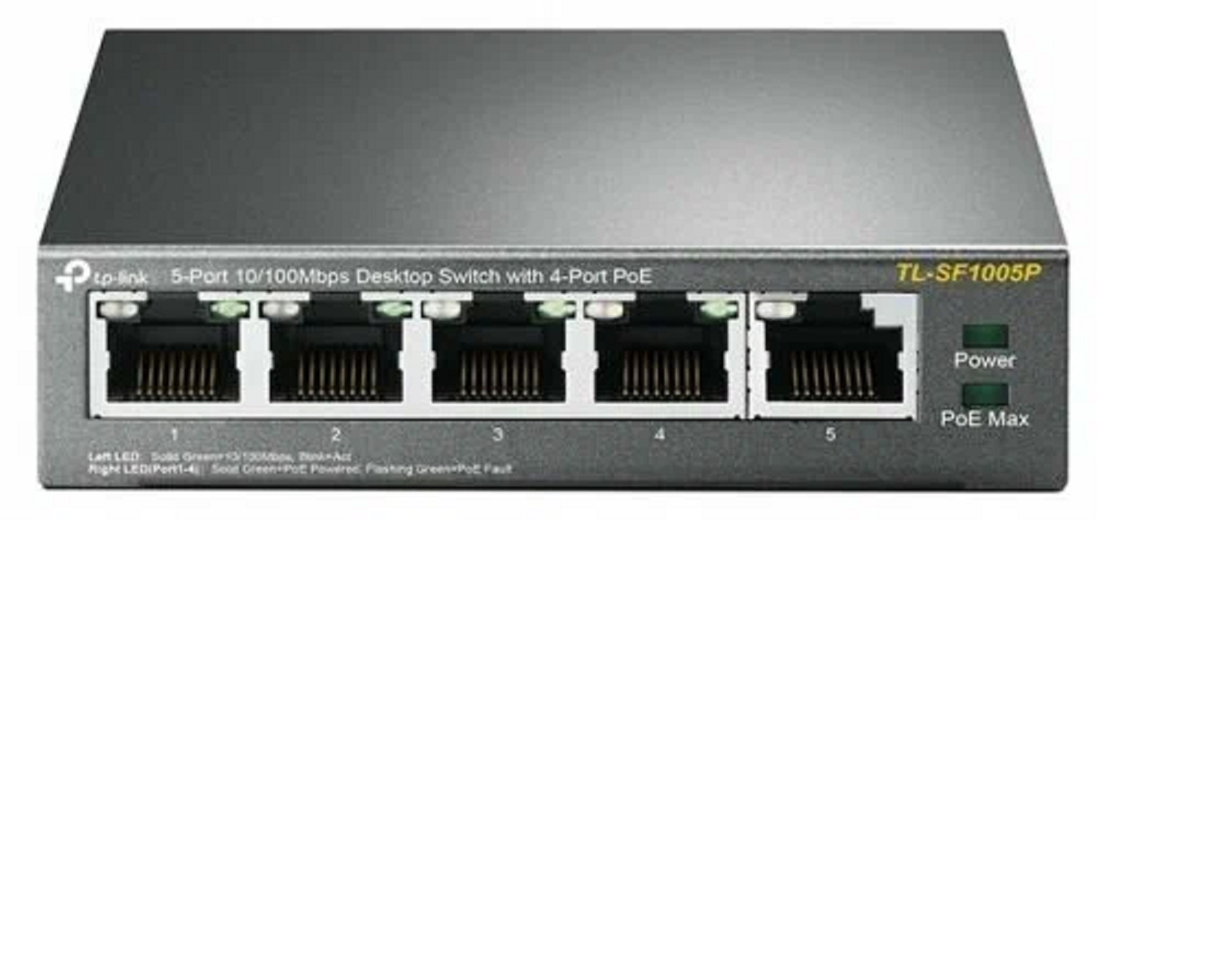 Коммутатор PoE TP-LINK TL-SF1005P 1xUTP 10/100, 4xUTP 10/100 PoE