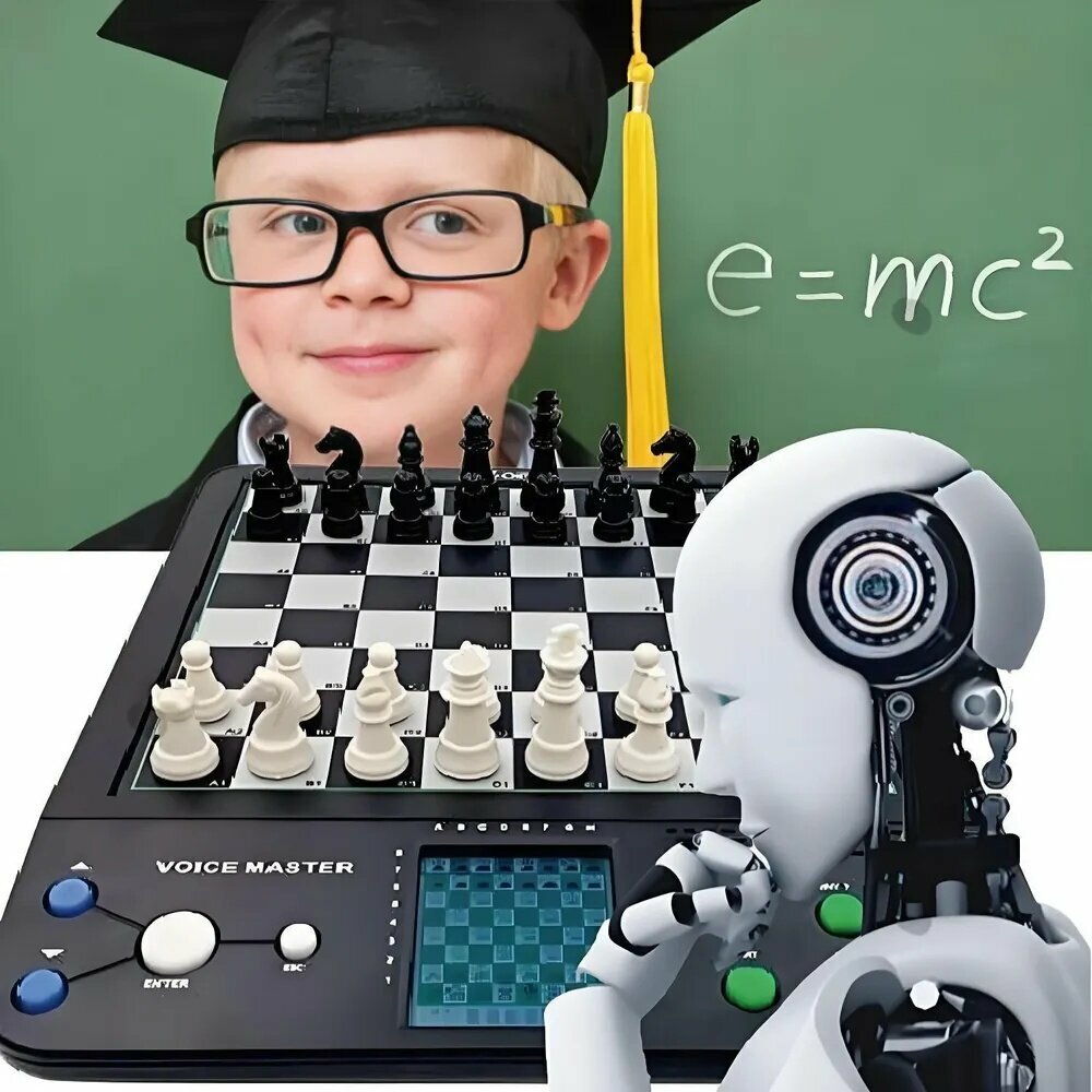 Обучающие электронные шахматы Однопользовательская шахматная игра, Smart Chess 1 pcs