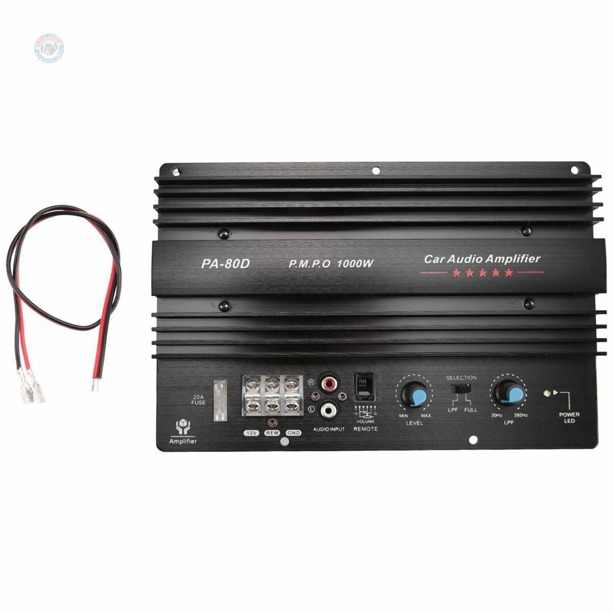 Мощный автомобильный усилитель PA-80D 12 В 1000 Вт для сабвуфера и динамиков плата усилителя с высокой мощностью и чистым звуком