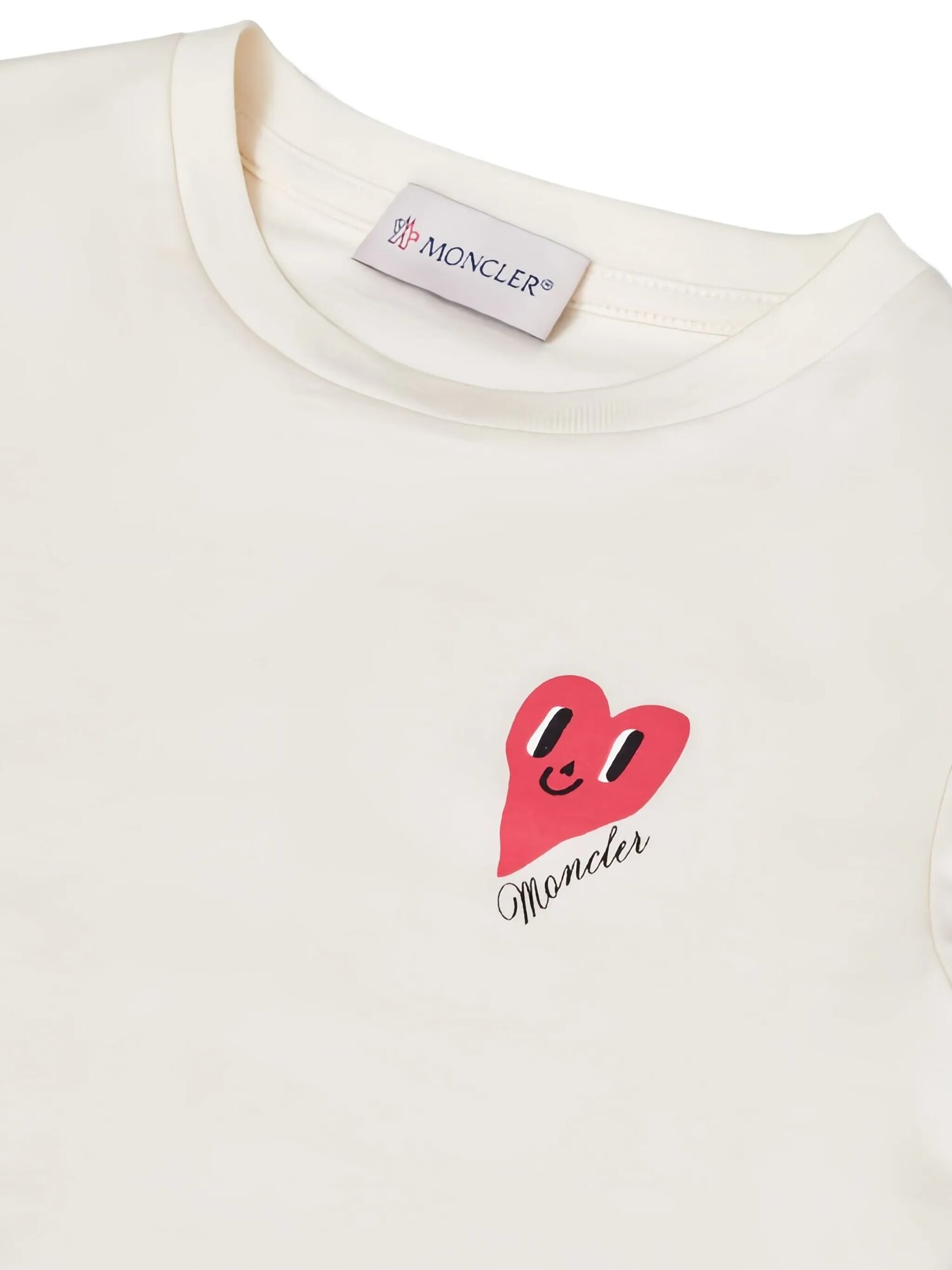 Футболка Moncler Heart, размер 6 лет, разноцветный — фото 1