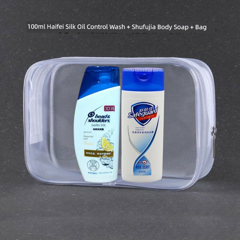 Набор Head & Shoulders с антижирным шампунем, гелем Dove и водонепроницаемой дорожной косметичкой