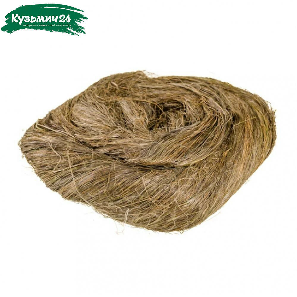 Лен сантехнический Зубр, антисептическая обработка, минеральная пропитка, 100 г 4-51991-100