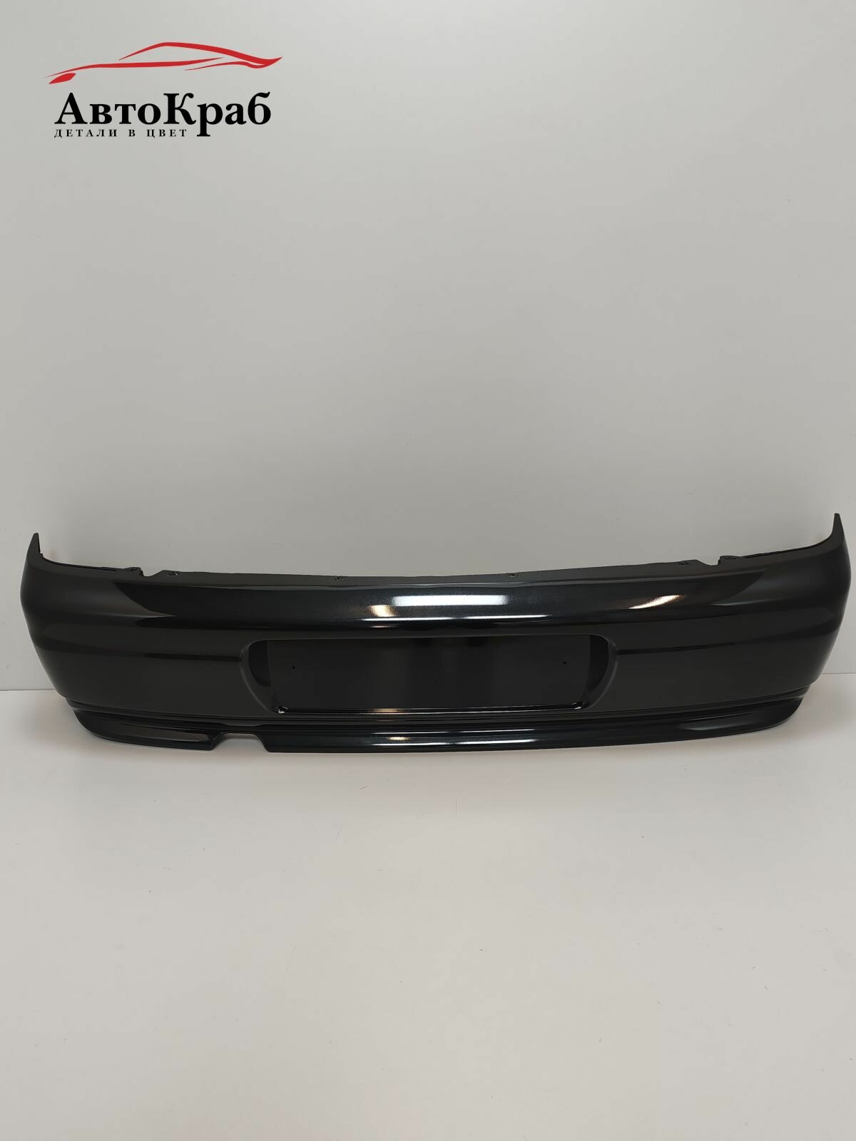 Бампер задний в цвет для ВАЗ 2112 1997 - 2009 г. 606 - млечный путь, черный