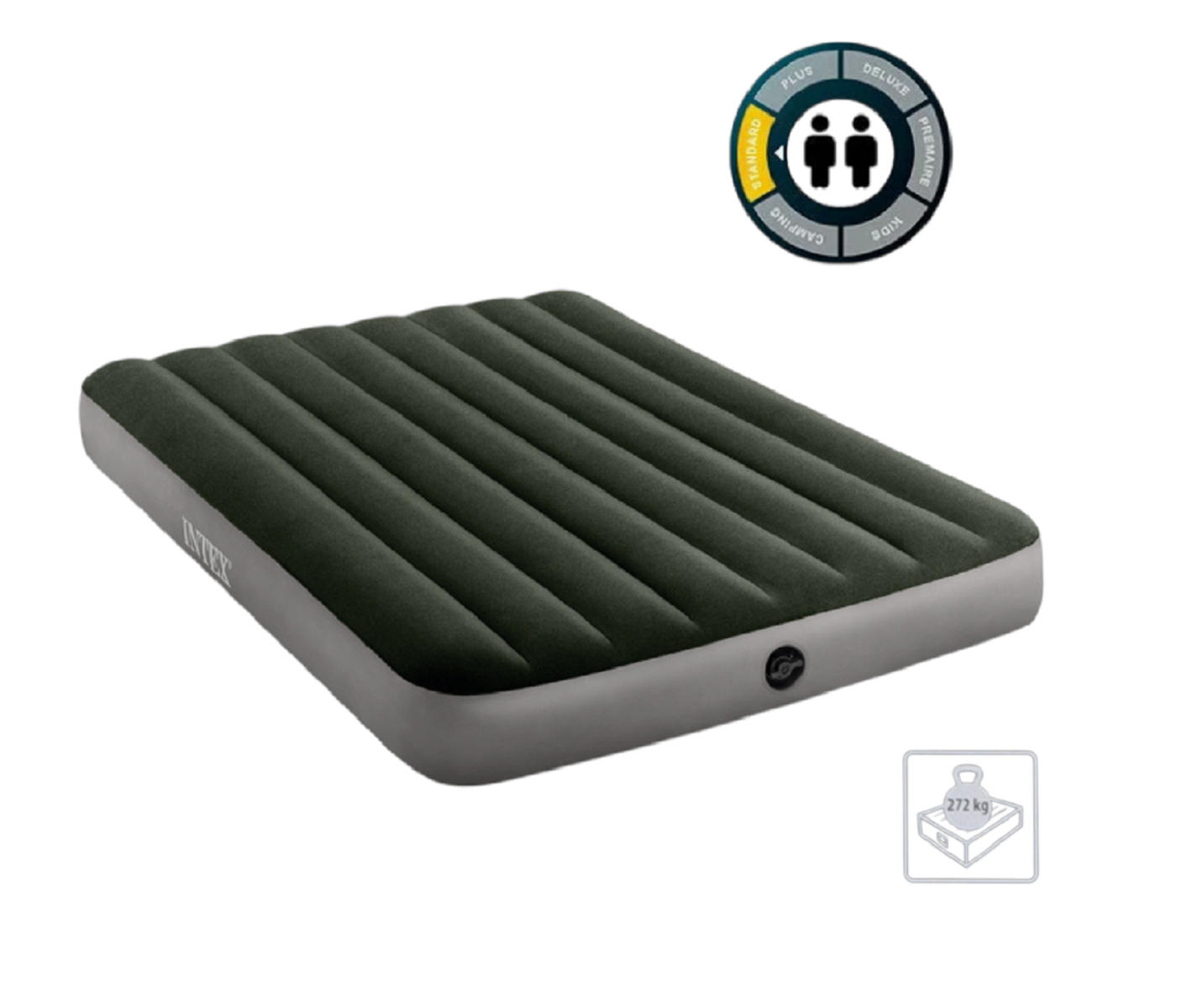 Двуспальный надувной матрас Intex Prestige Downy Bed, 137х191х25см