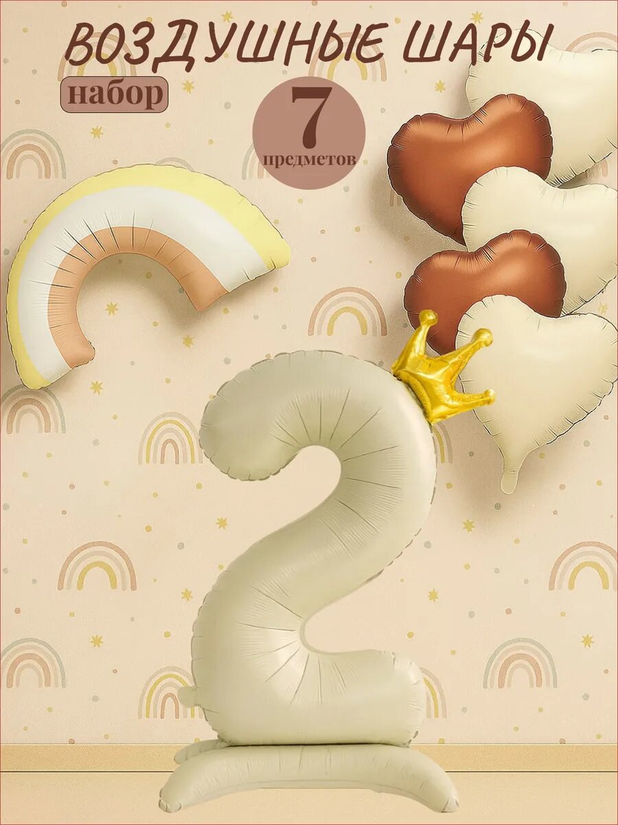 Фотозона на 2 года мальчику и девочке набор с днем рождения