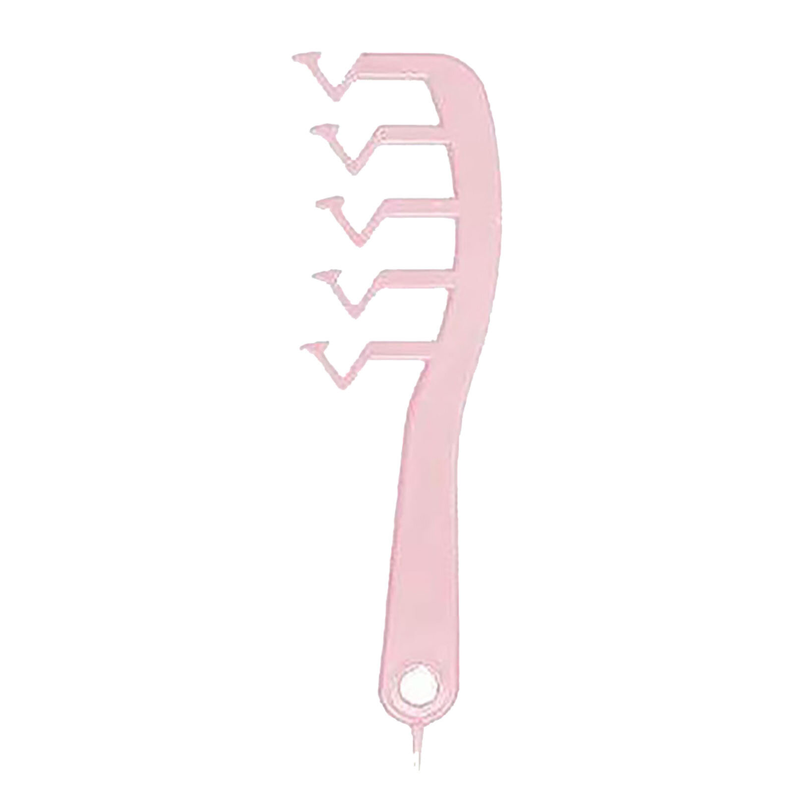 Пластиковая портативная расческа для волос Z-образной формы, инструмент для распутывания волос, для салонов красоты, розовая.