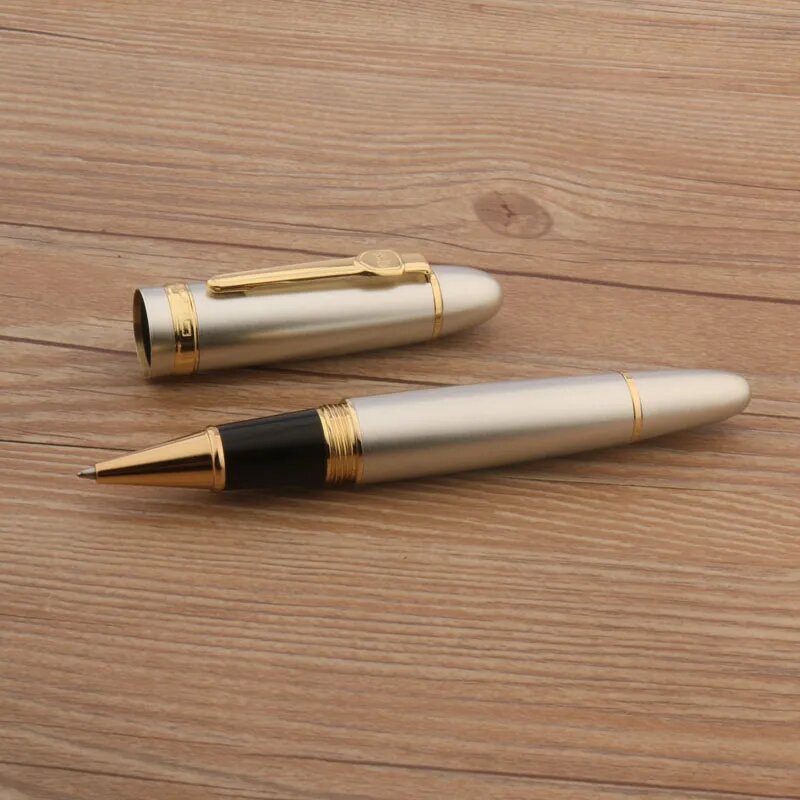 Шариковая ручка Jinhao 159 золотистая фиолетовая silver