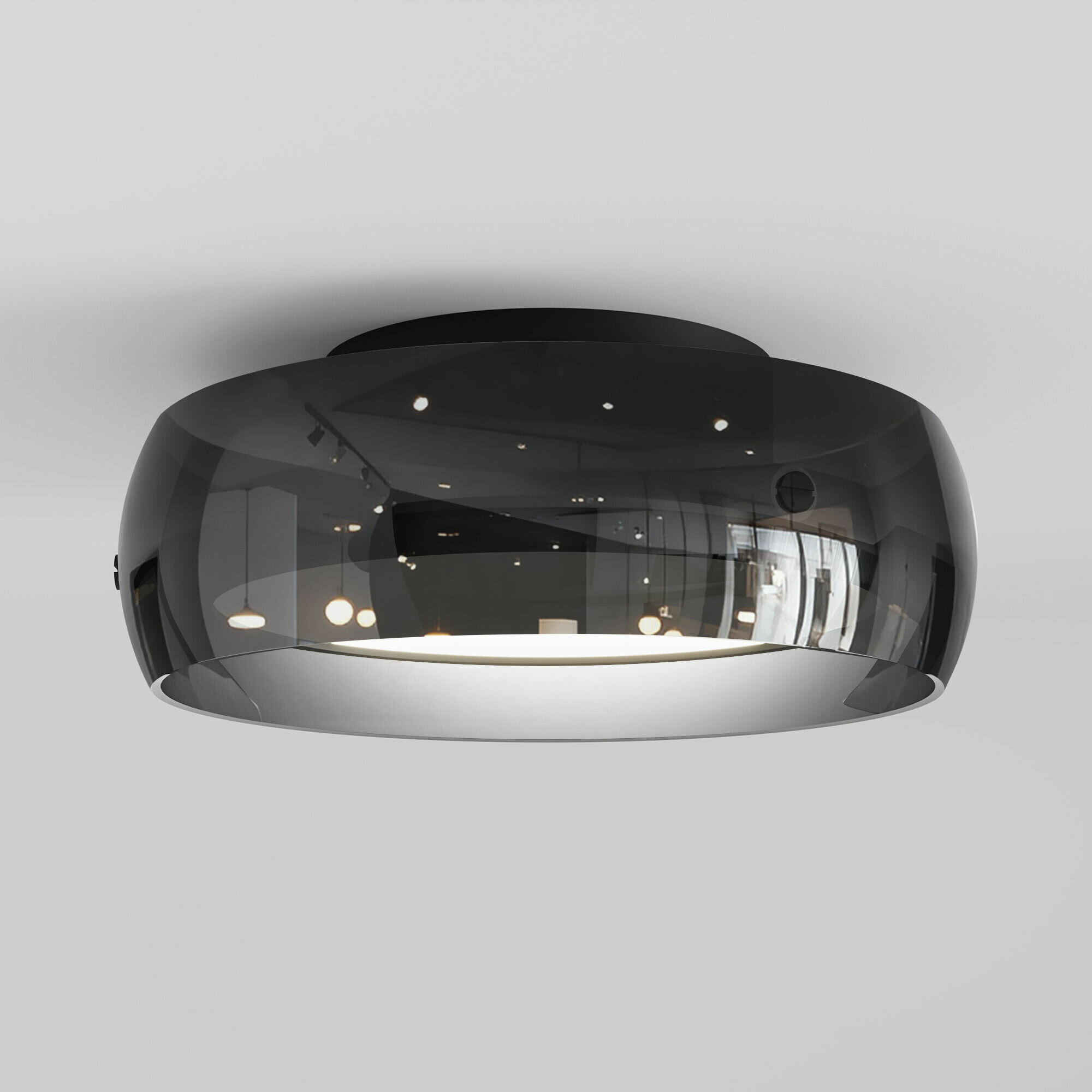 Потолочный светодиодный светильник Eurosvet Noir 201051 LED, 12 Вт, 4000К, черный