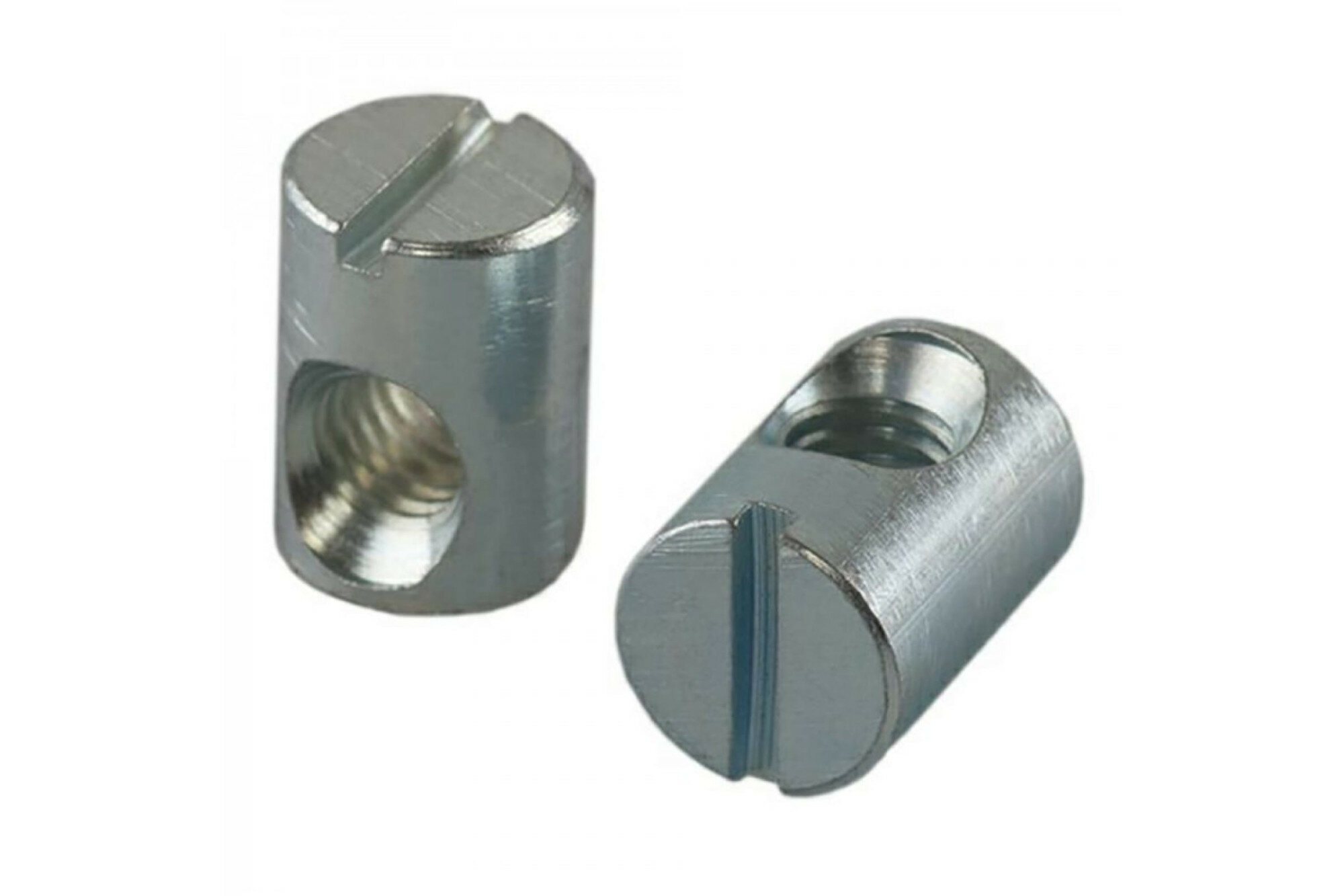 Стяжка бочонок М6 х d10 х L12 стальная , оцинкованная "МастерБолтиков" ( 10 шт )